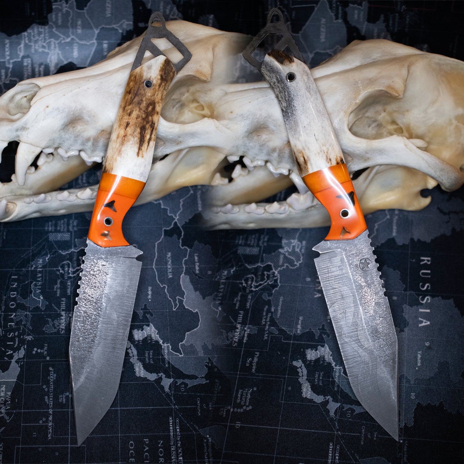 "Zirkel"-Bowie SHARK TOOTH – Bos Knives