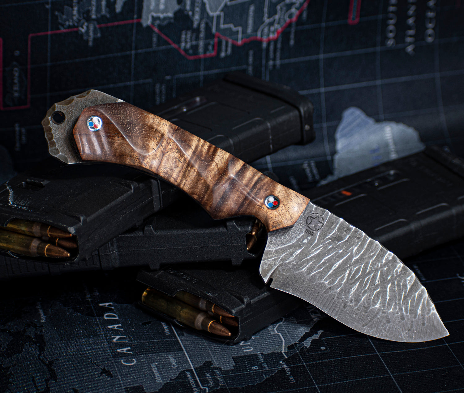 DROP! FAT BELLY SKINNER | Hawaiian koa – Bos Knives