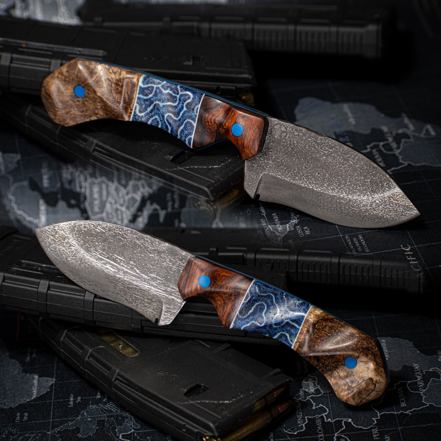 DROP! FAT BELLY SKINNER coral – Bos Knives